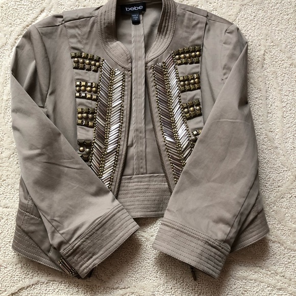 bebe | Jackets & Coats | Bebe Beaded Jacket | Poshmark